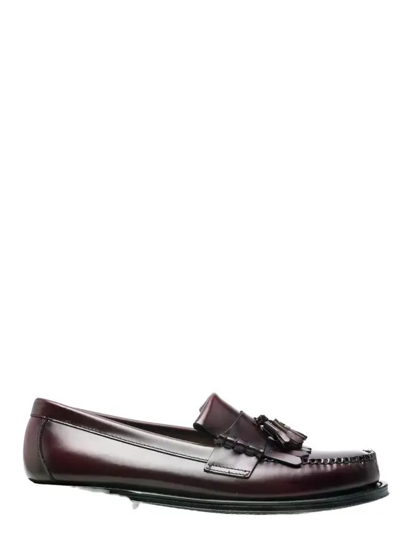 G.H.BASS G.h. Bass & Co. Weejuns Layton Kiltie Loafers - Red