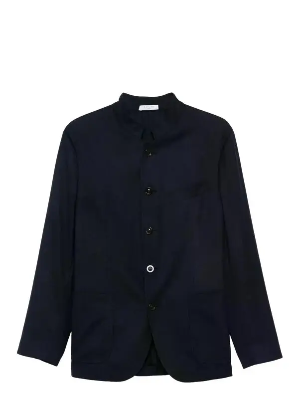 Boglioli Band-collar Blazer - Blue