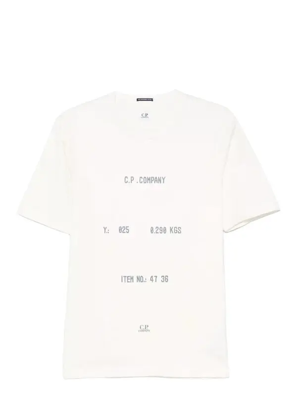 C.P. COMPANY Text-print T-shirt - White