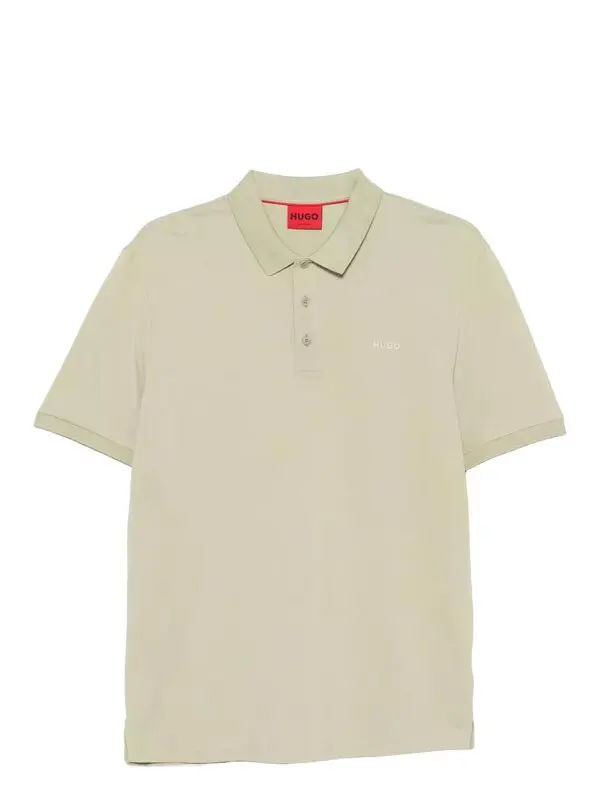 Hugo Cotton Piqué Polo Shirt - Green