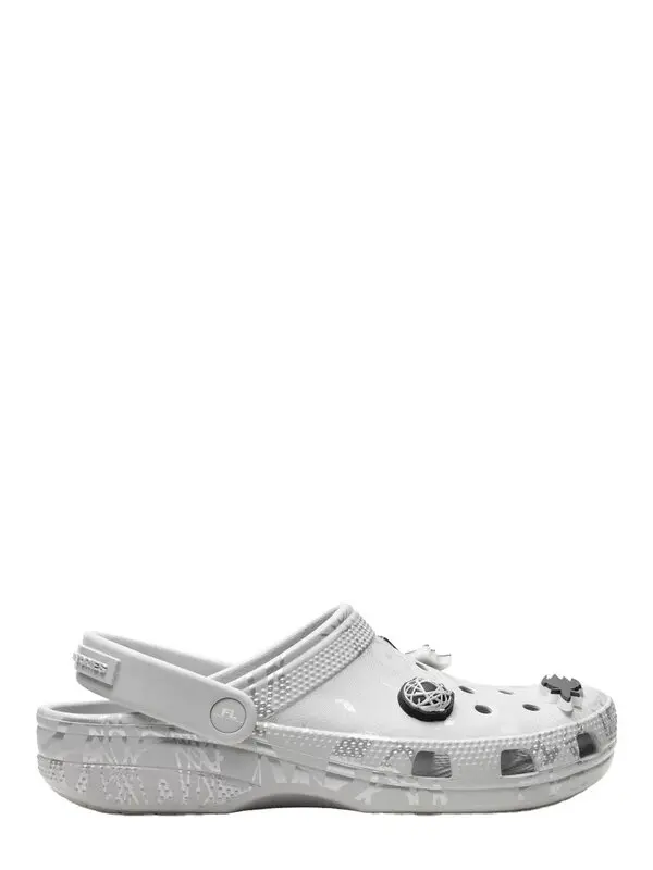 CROCS X Futura Laboratories Pearl White Clogs - Grey