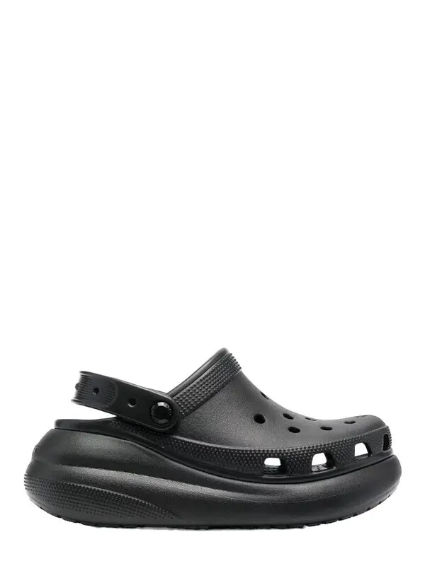 CROCS Double-platform Slingback Slides - Black