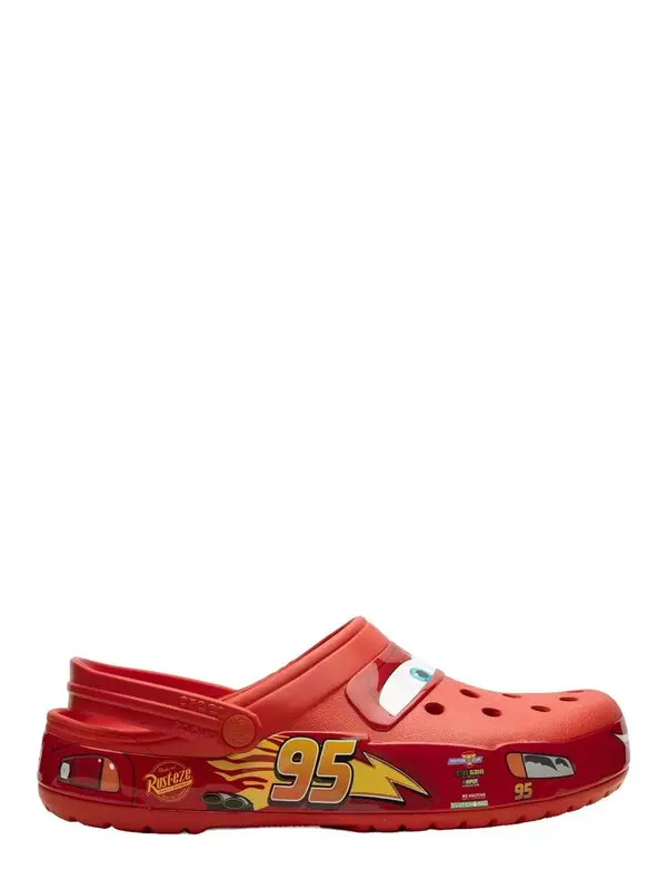 CROCS Classic Lightning Mcqueen Clogs - Red