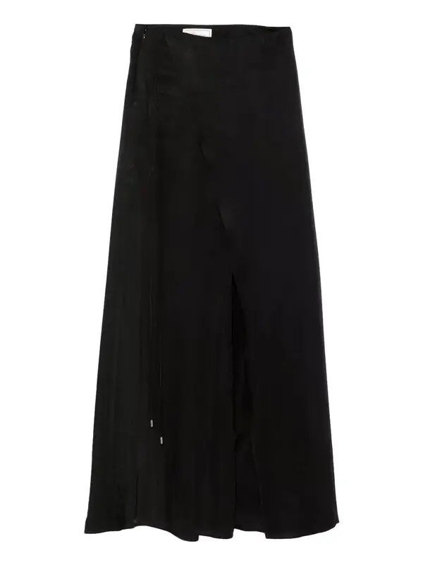 Blumarine Satin Trousers - Black