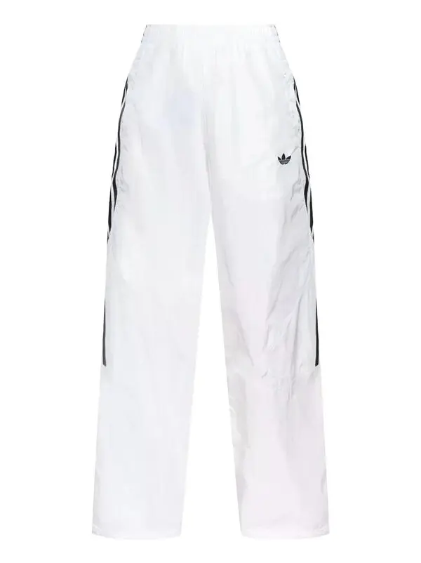 Adidas Logo-embroidered Track Pants - White