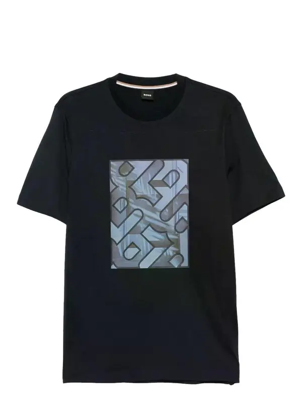 BOSS Logo-print T-shirt - Blue