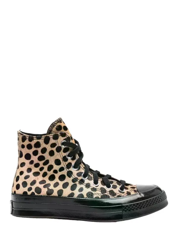 CONVERSE Chuck 70 Leopard Print High-top Sneakers - Black