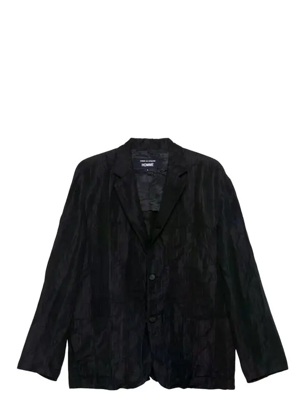 Comme Des Garçons Pinstriped Blazer - Blue