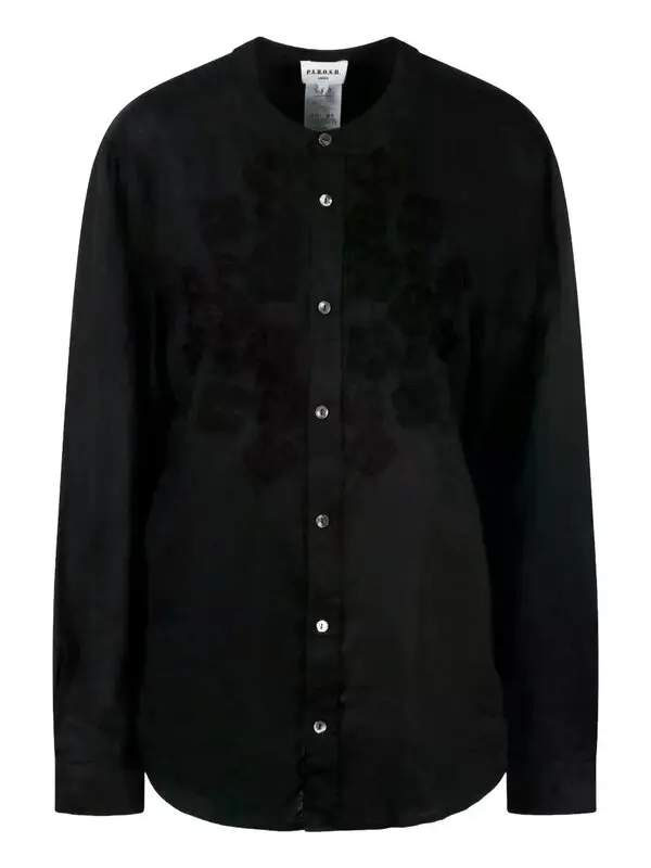 P.a.r.o.s.h Embroidered Shirt - Black