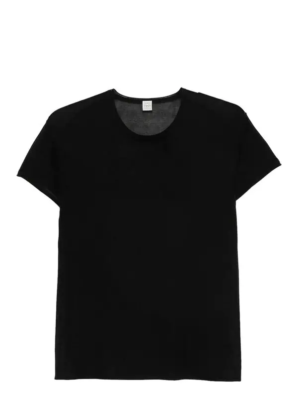 TOTEME Silk T-shirt - Black