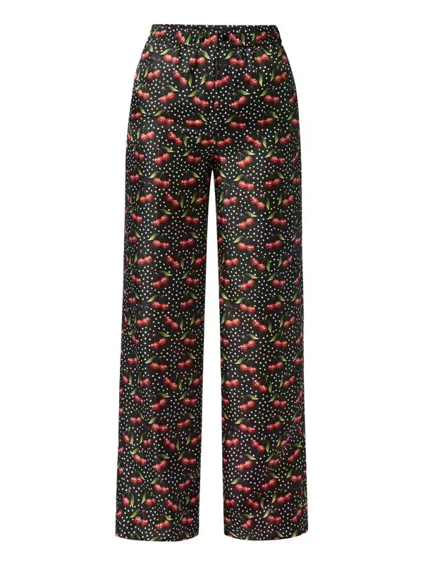 Philipp Plein Cherries Straight-leg Trousers - Black