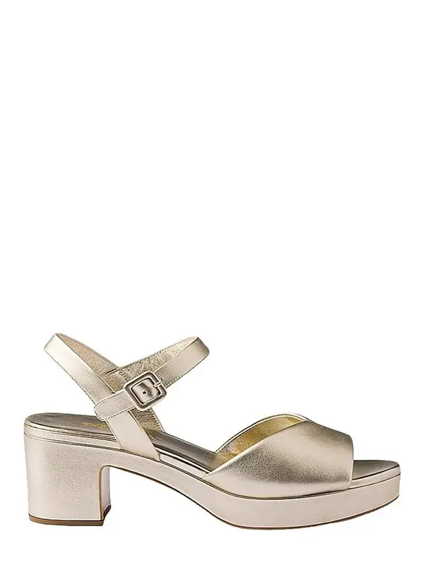 Prada Soft Nappa Platform Sandals - Gold