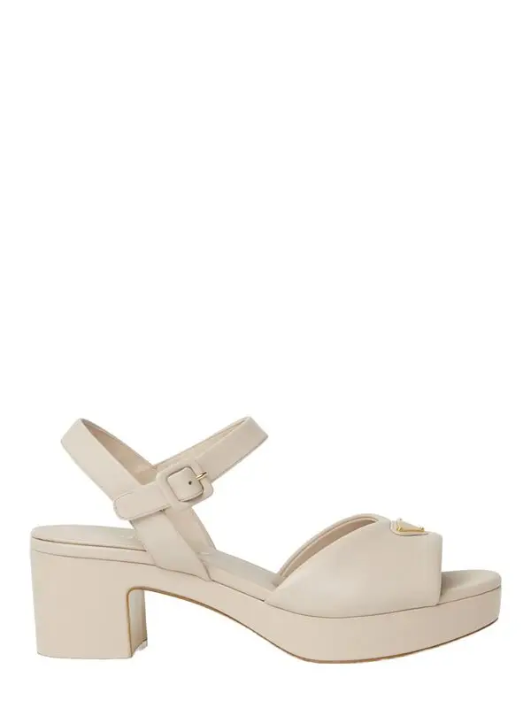 Prada Soft Nappa Platform Sandals - Ltpink