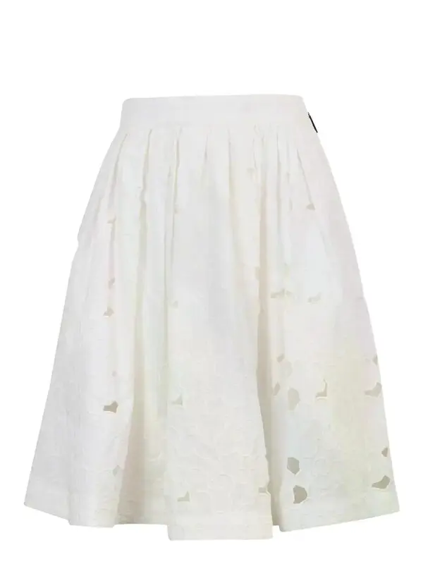MSGM Sangallo Lace Skirt - White