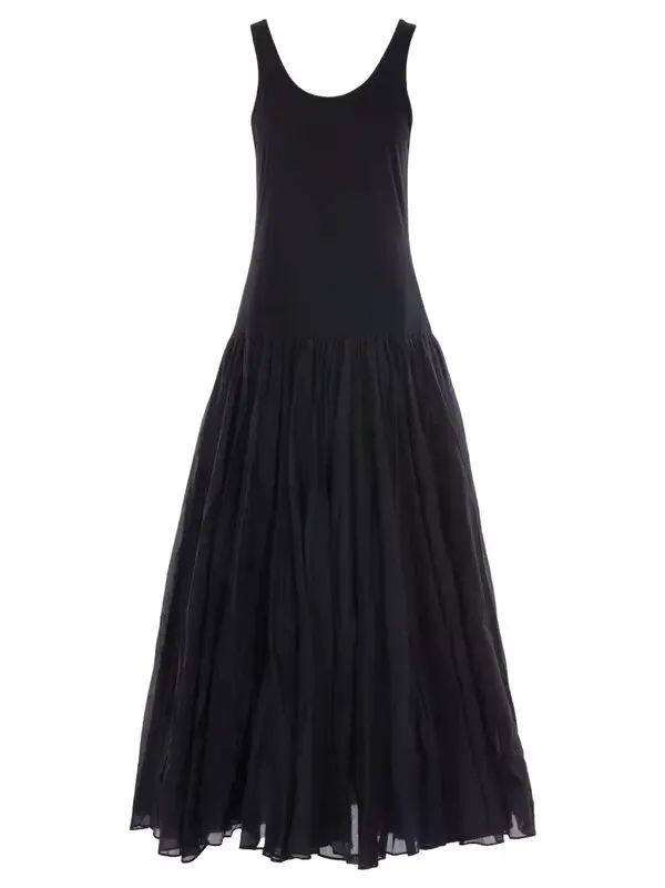 Co Flared Midi Dress - Black