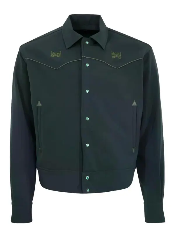 Needles Embroidered Shirt Jacket - Green