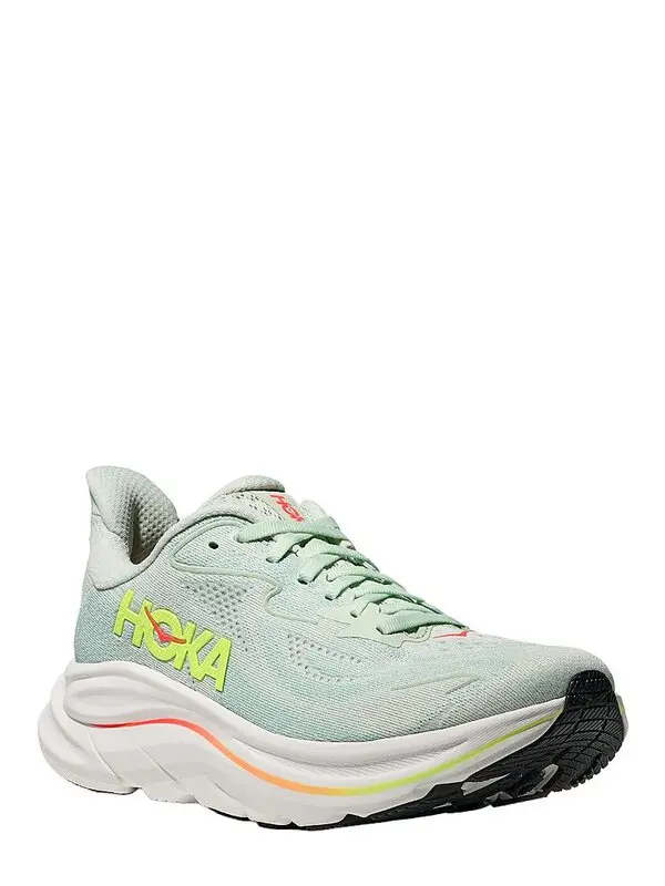 HOKA® Clifton Sneakers - Sea Glass/neon Flame