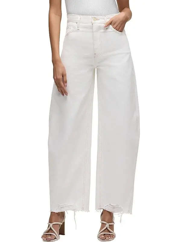 Hudson Jeans Bailey Relaxed Barrel Jeans - White