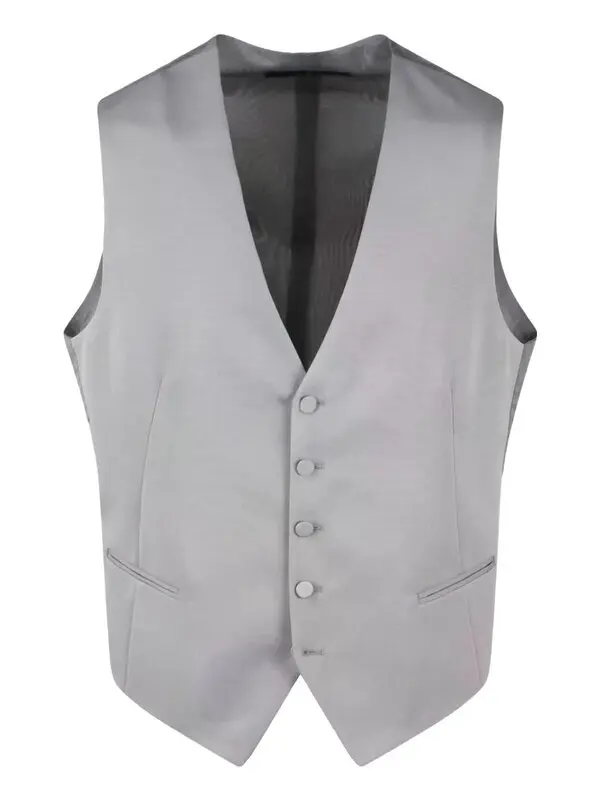 Tagliatore Wool Waistcoat - Grey