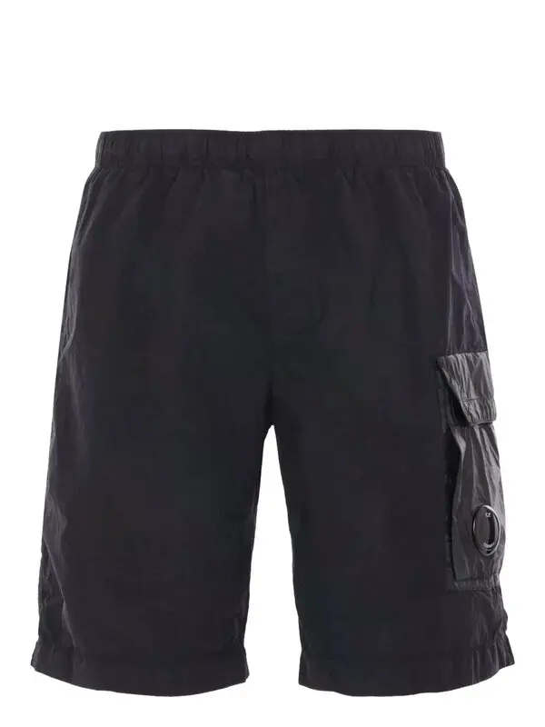 C.P. COMPANY Lens-appliqué Swim Shorts - Black