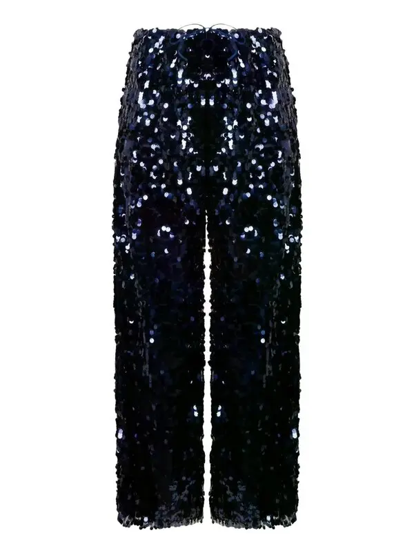 Oseree Sequin Trousers - Blue