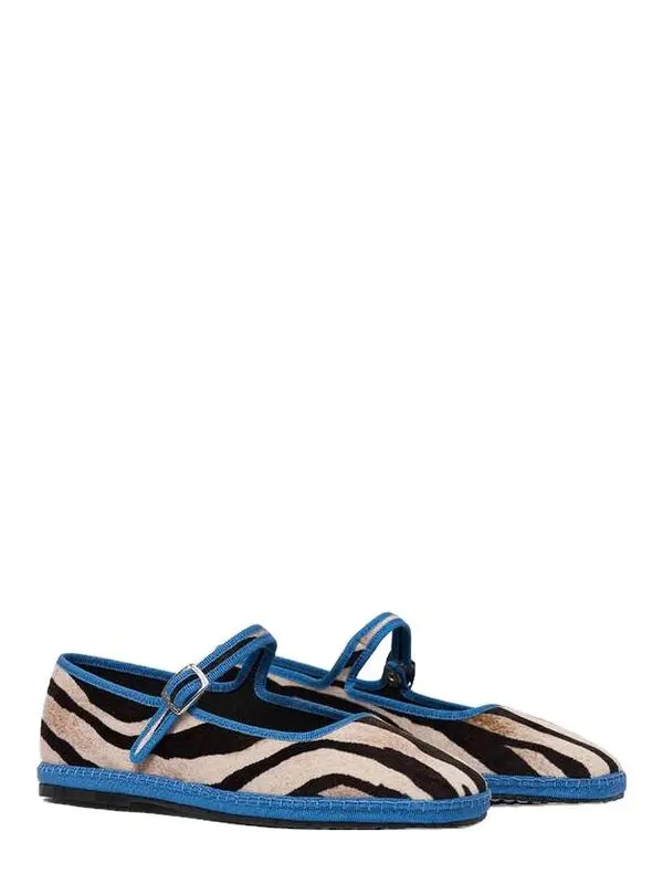 SCAROSSO Petra Velvet Slippers - Animal Print - Velvet