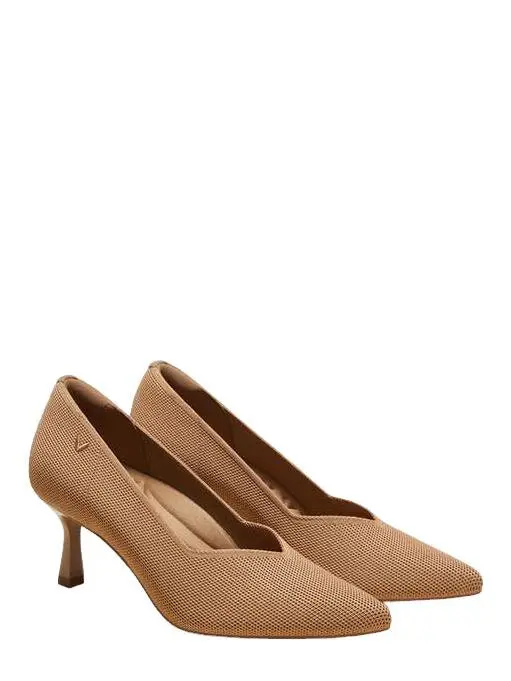 Vivaia Anna Pointed Toe Mid Heels - Nutmeg