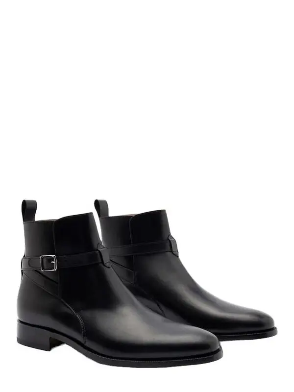 SCAROSSO Libero Jodhpur Boots - Black - Calf