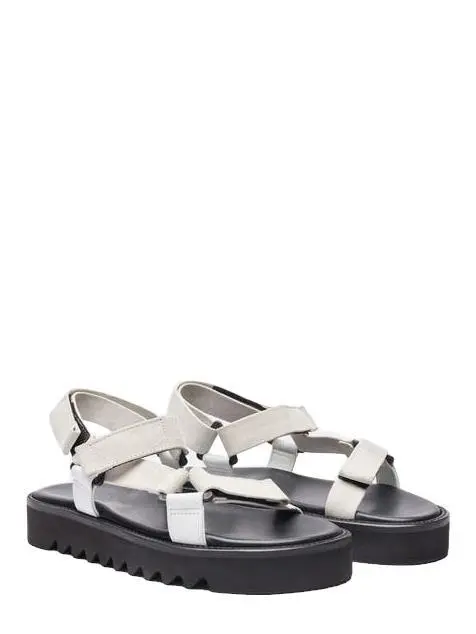 SCAROSSO Wooster V Sandals - White - Suede