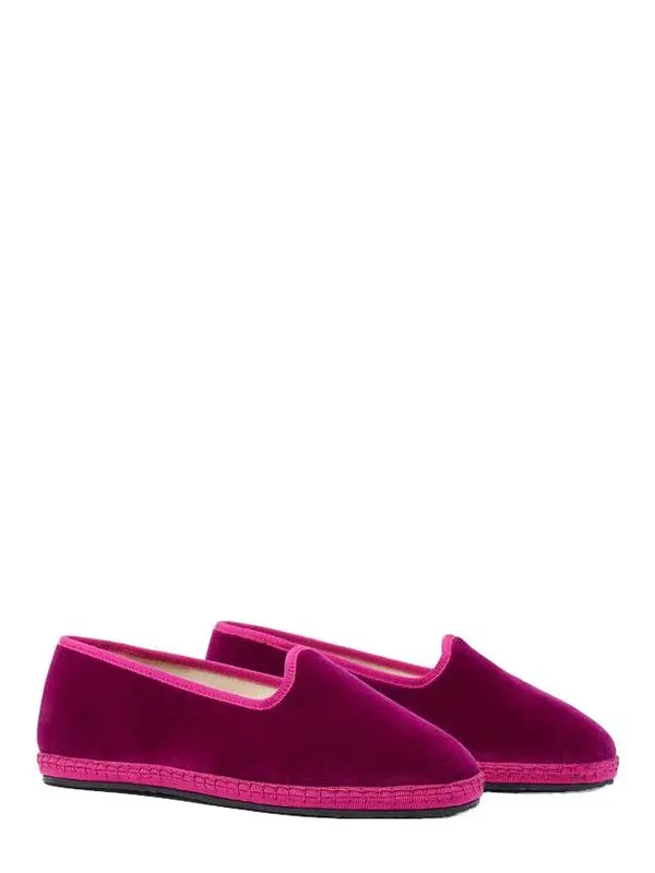 SCAROSSO Valentina Loafers - Purple - Velvet