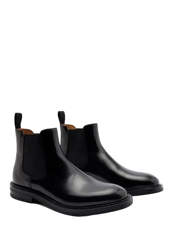 SCAROSSO Eric Chelsea Boots - Black - Brushed Calf