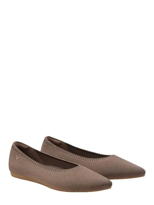 Vivaia Pointed-toe Ballet Flats - Espresso