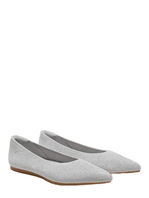 Vivaia Pointed-toe Ballet Flats - Metallic Diamond