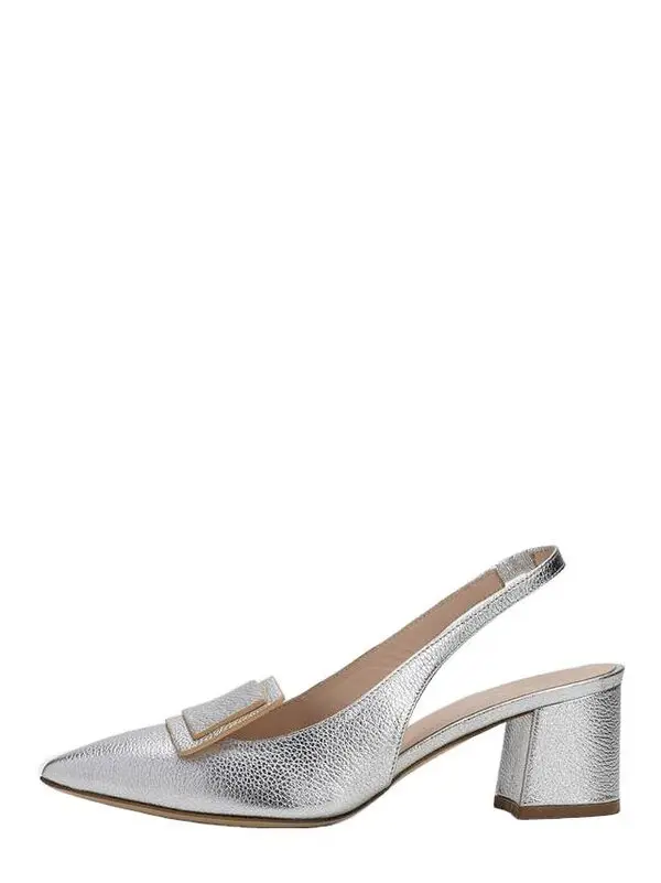 BELLS & BECKS Luna Slingback Pump - Silver