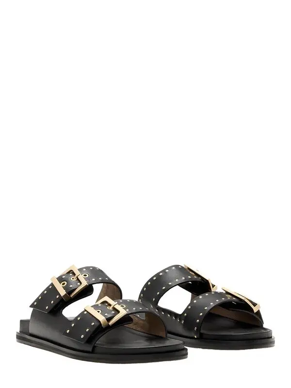 ALLSAINTS Magda Studded Sandals - Black