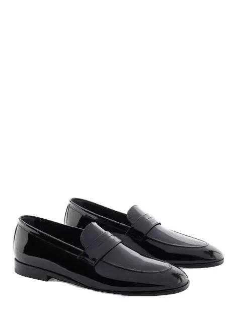 SCAROSSO Marzio Loafers - Black - Patent Leather