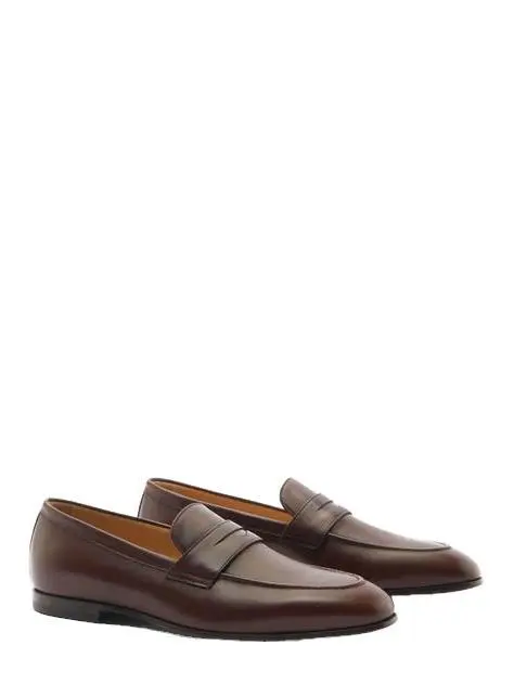 SCAROSSO Marzio Loafers - Brown - Calf Leather
