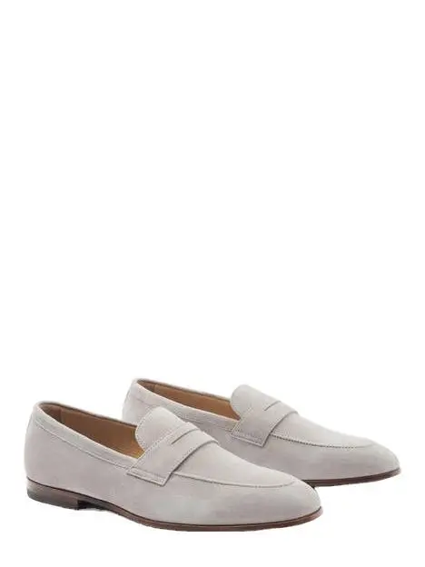 SCAROSSO Marzio Loafers - Taupe Suede