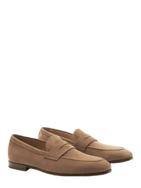 SCAROSSO Marzio Loafers - Tobacco - Suede