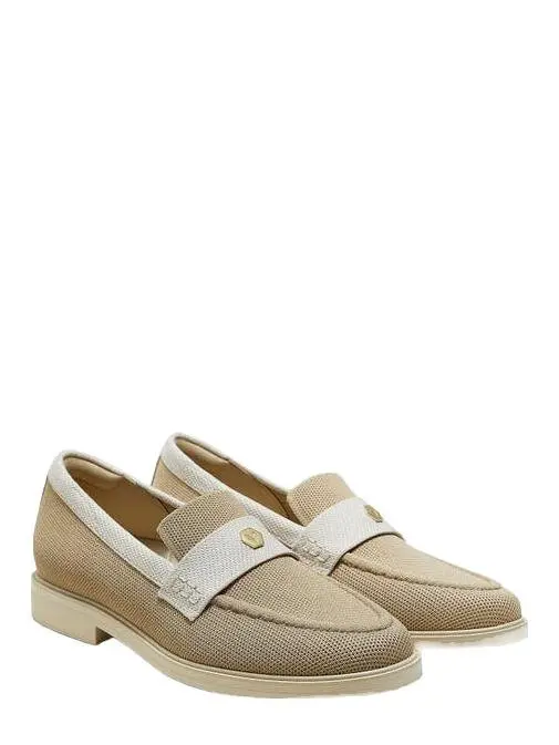 Vivaia Classic Penny Loafers - Nude Ivory