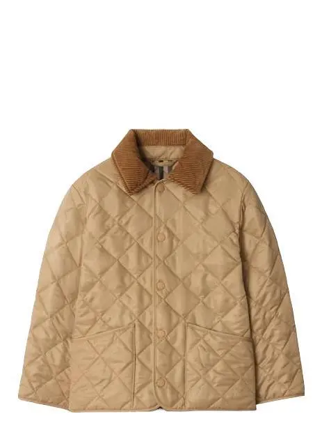 Burberry Quilted Barn Jacket - Sand