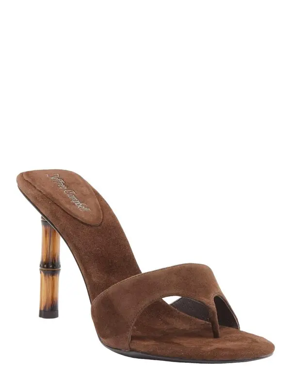 Jeffrey Campbell Linette Sandal - Espreso Suede