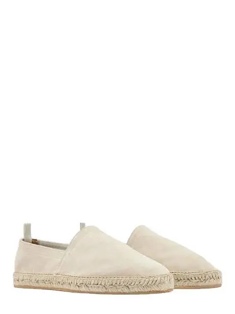 SCAROSSO Suede Espadrilles With Rope Sole - Raw - Suede
