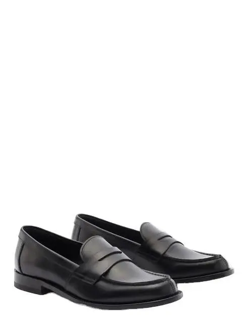SCAROSSO Harper Loafers - Black - Calf