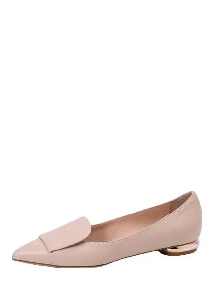 BELLS & BECKS Lia Pointed Toe Loafer - Nude