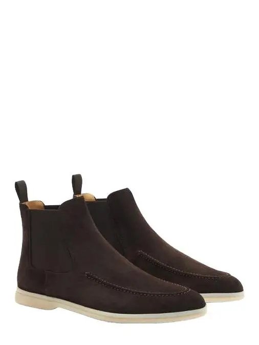 SCAROSSO Eugenio Chelsea Boots - Brown - Suede