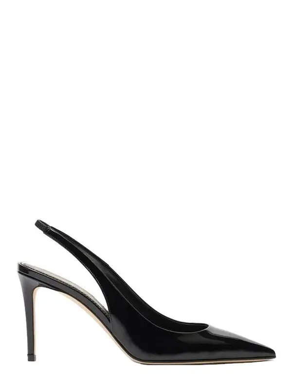 SCAROSSO Sutton Slingback Pumps - Black - Patent