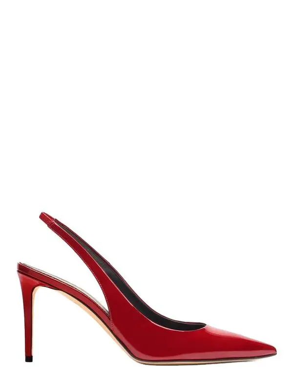 SCAROSSO Sutton Slingback Pumps - Red - Patent