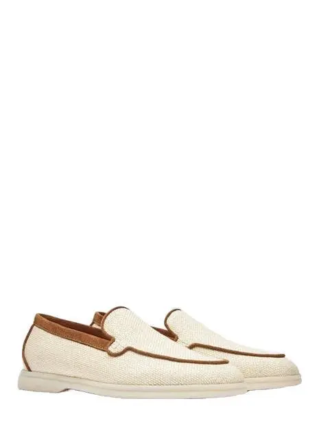 SCAROSSO Ludovica Loafers - Beige - Straw