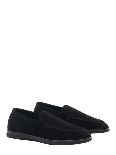 SCAROSSO Ludovica Loafers - Black - Suede